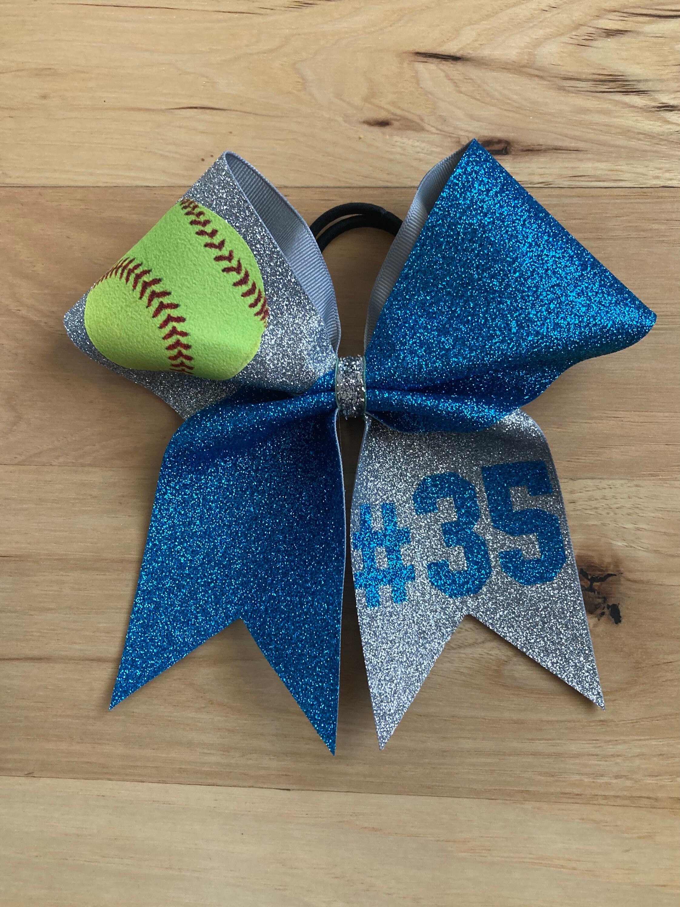 Custom Softball Bow Made in Your Team Colors. Price Listed is - Etsy