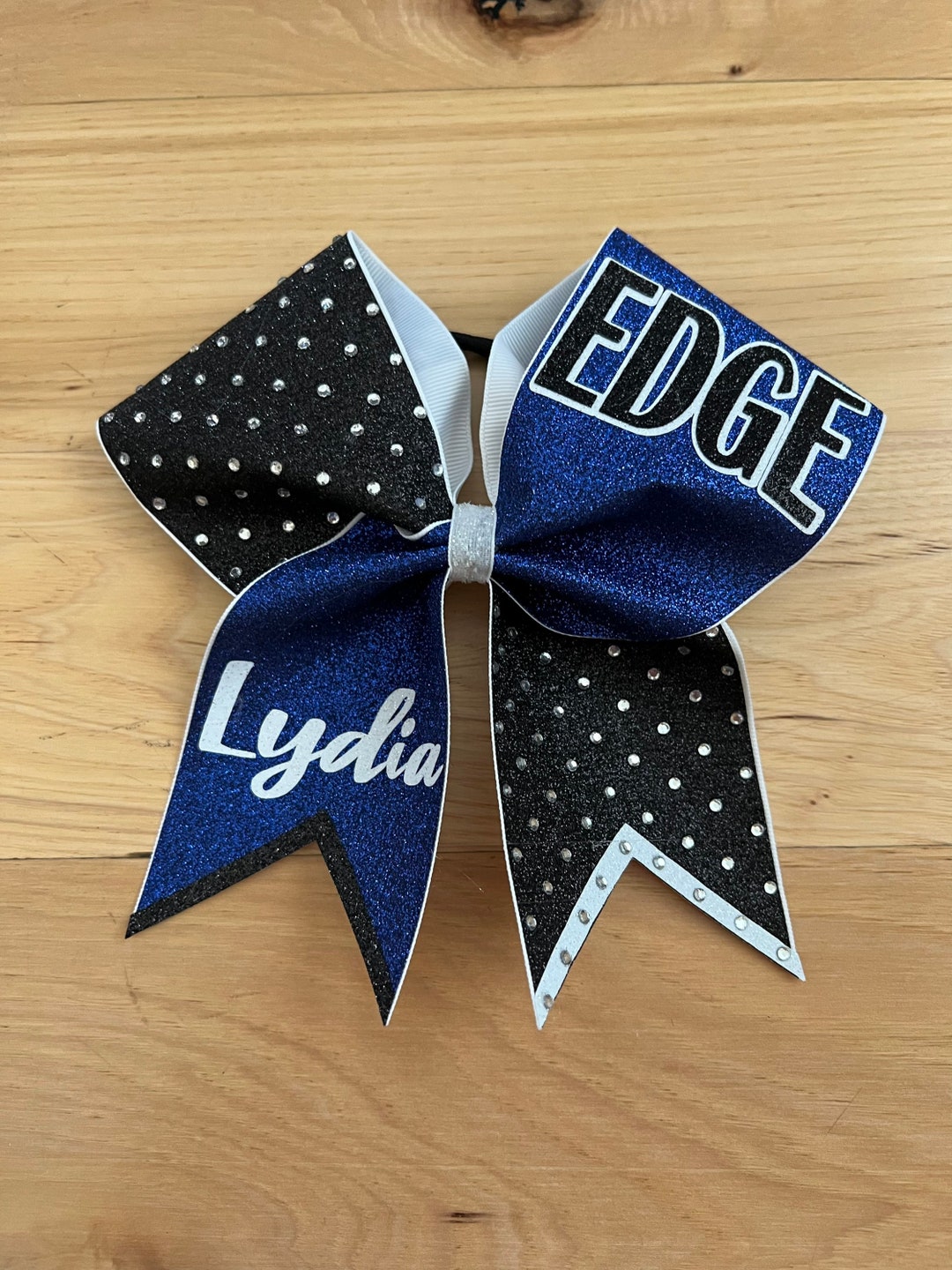 Competition Bow, Game Day Bow, Glitter Cheer Bow Made in Your Team ...