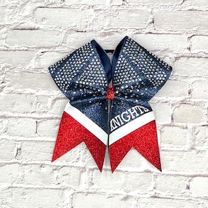 Custom Cheer Bows With Rhinestones Made in Your Team Colors. Price is ...