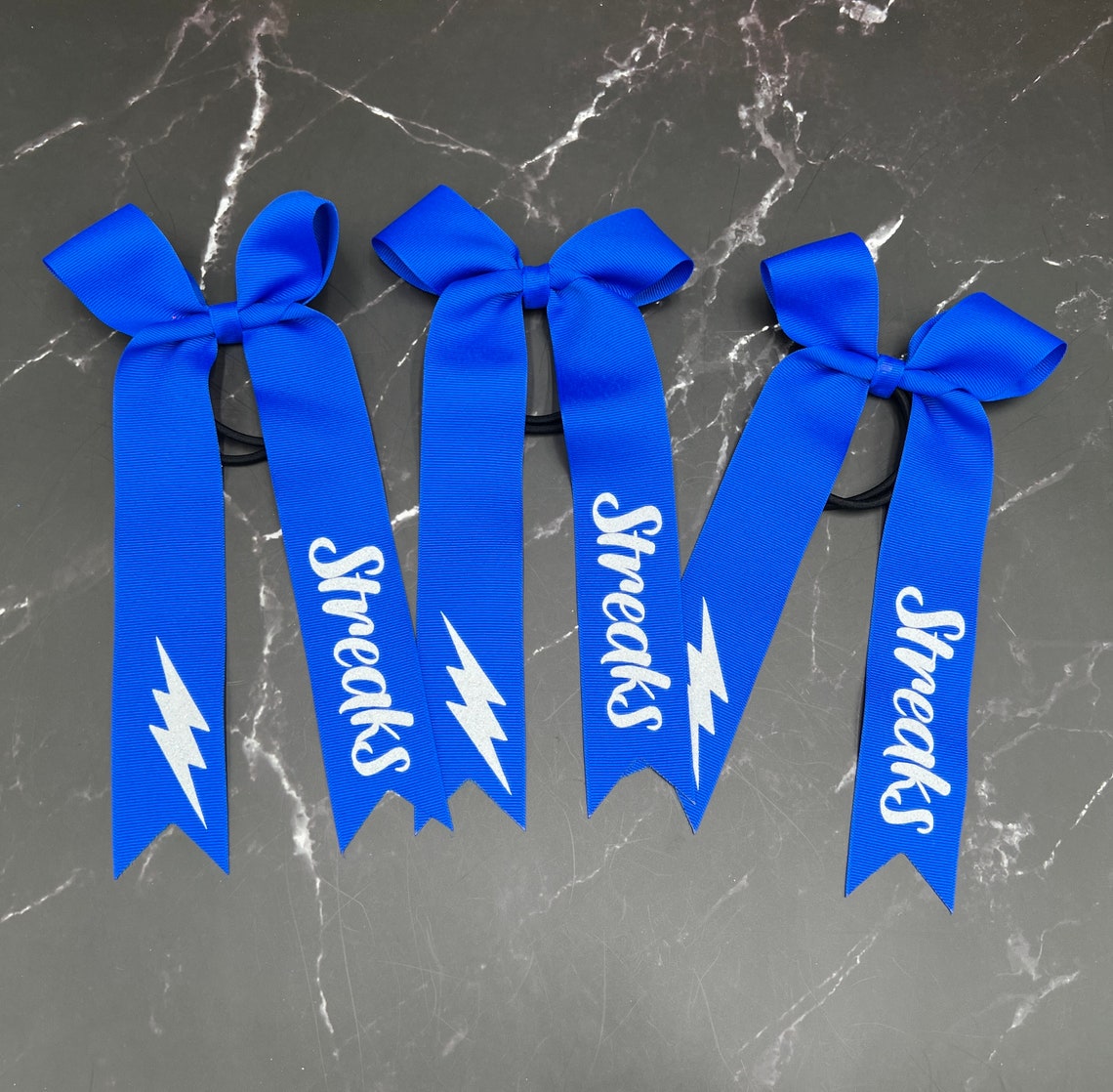 Custom College Cheer Bows Designed in Your Team Colors. Writing on ...