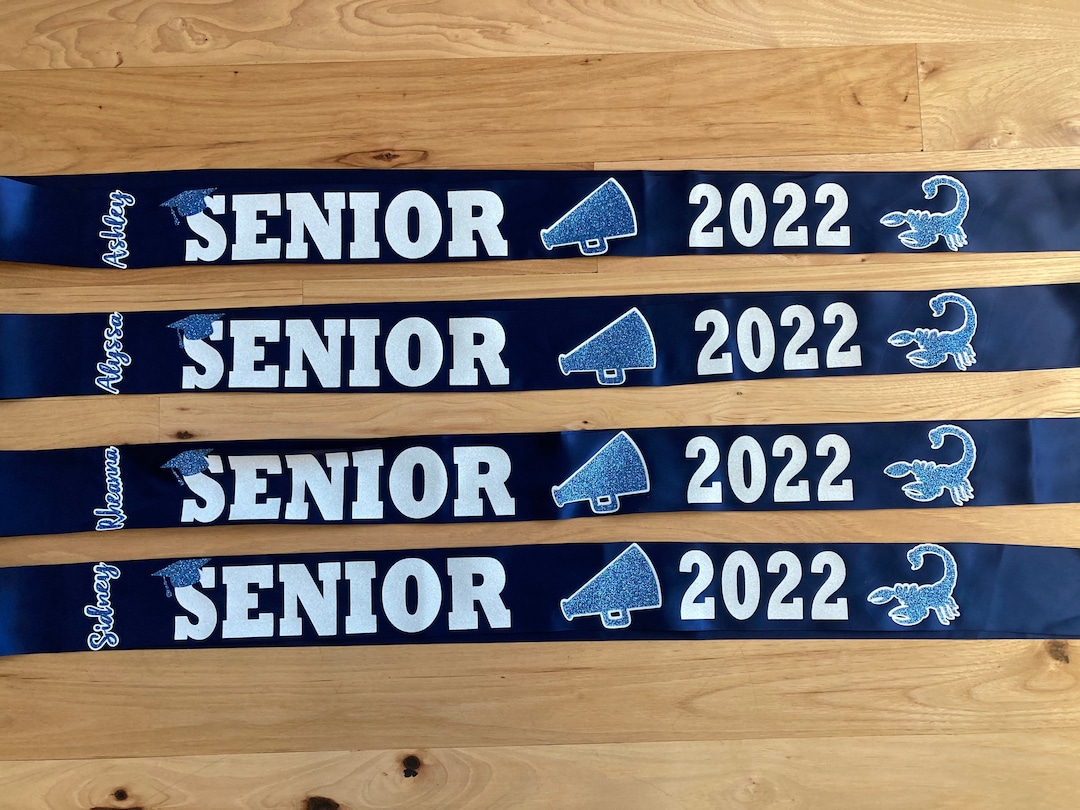 Gorgeous Double Layered Senior Sashes Made in Your Team - Etsy