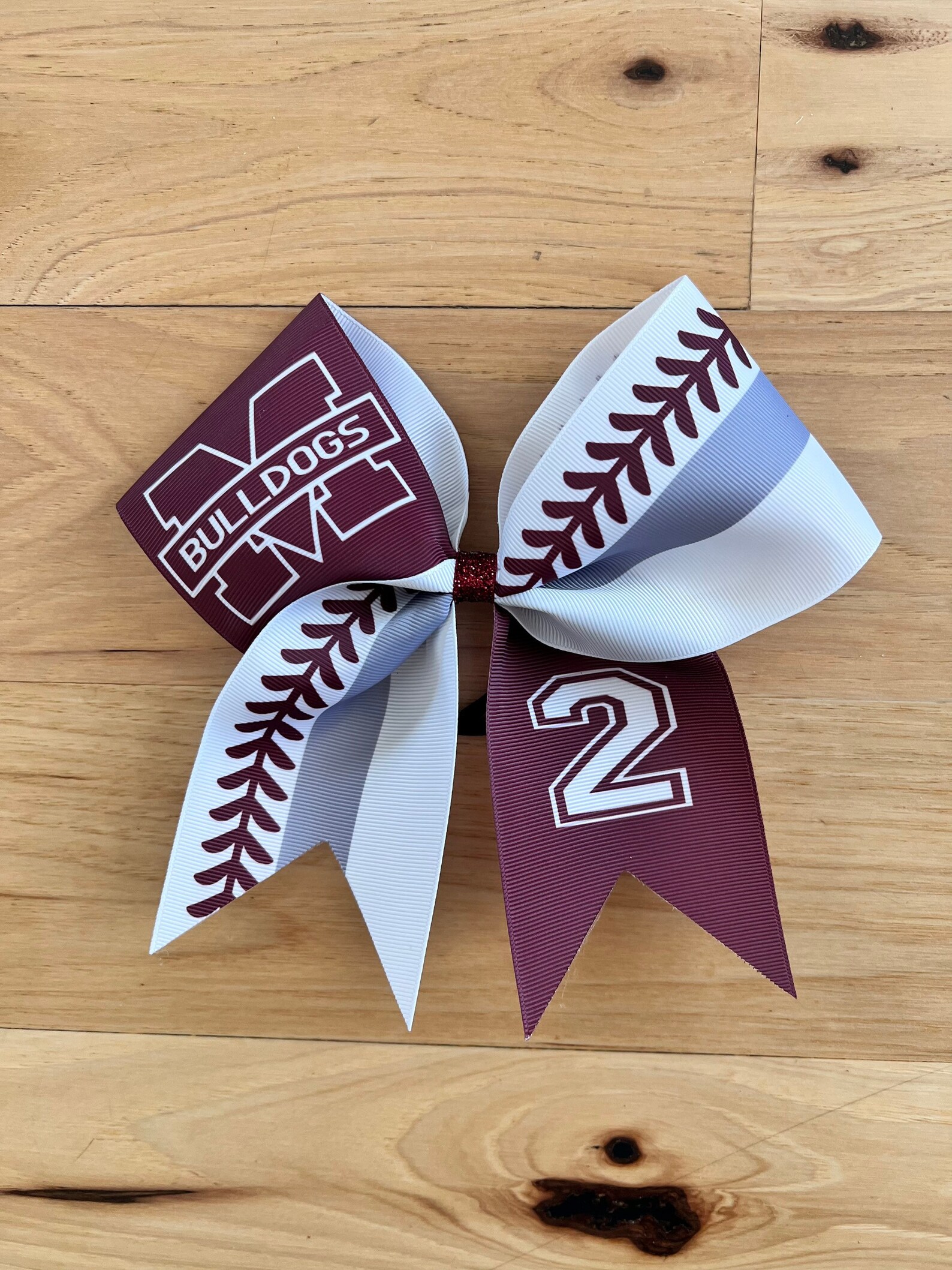 Custom Softball Bow Made in Your Team Colors. Price Listed is - Etsy