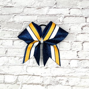 The Varsity Glitter Cheer Bow. Bow Can Be Made in Your Team Colors ...