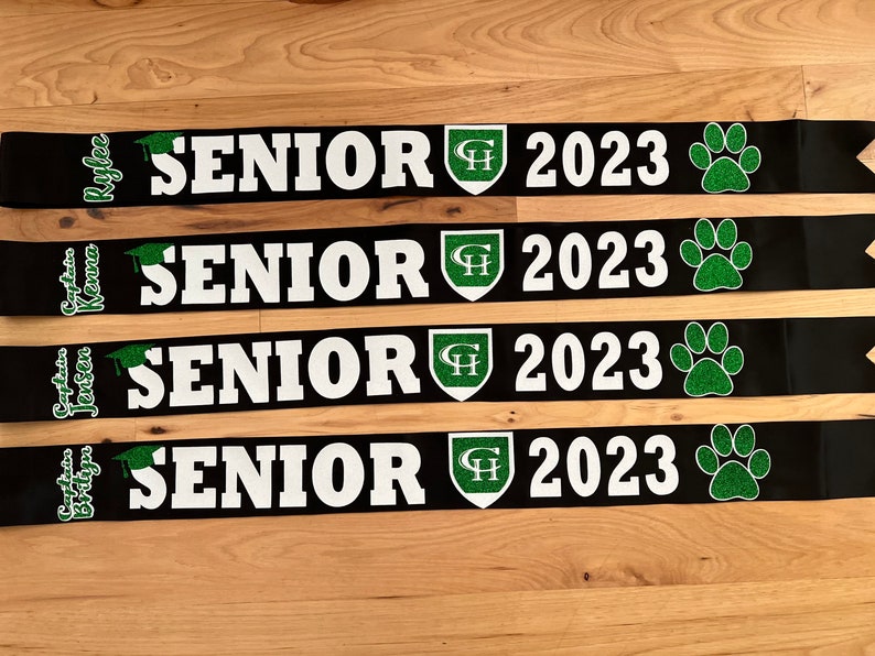 Gorgeous Double Layered Senior Sashes Made in Your Team - Etsy
