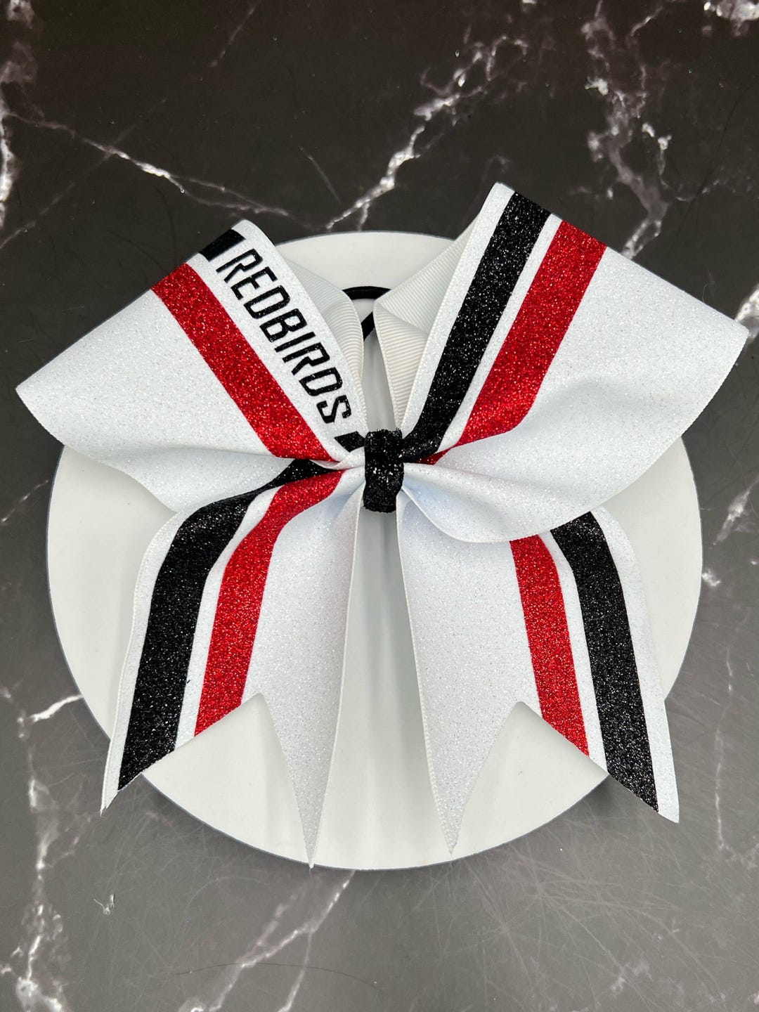 The Varsity Glitter Cheer Bow. Bow Can Be Made in Your Team Colors ...