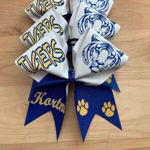 All Glitter Sublimation Cheer Bow. Price Listed is per Individual Bow ...