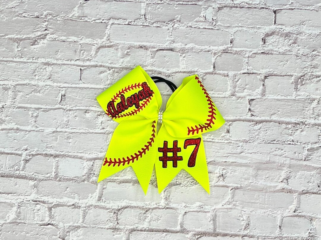 Custom Softball Bow Made in Your Team Colors. Price Listed is per Bow ...