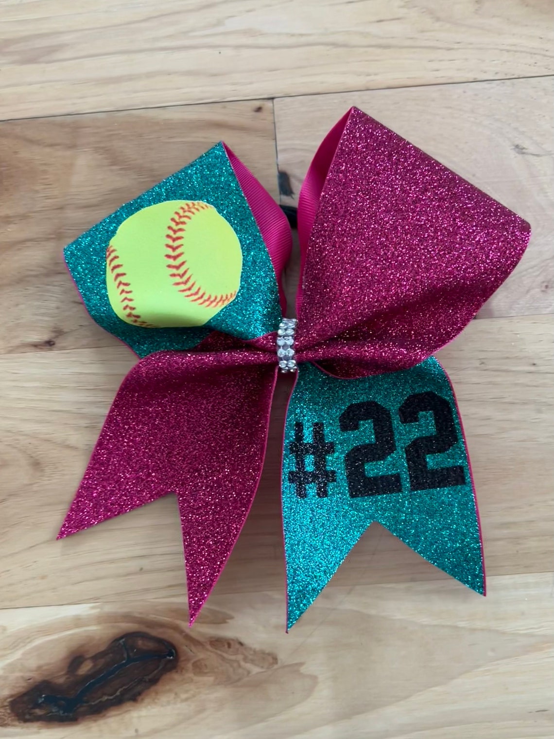 Custom Softball Bow Made in Your Team Colors. Price Listed is - Etsy