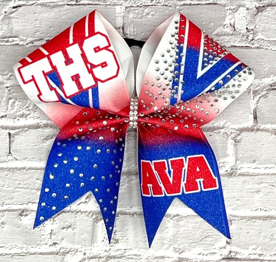 All Glitter Sublimation Cheer Bow. Price Listed is per Individual Bow ...