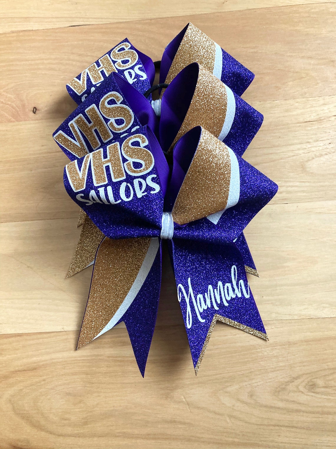 Custom All Glitter Cheer Bow. Designed in your team colors. | Etsy