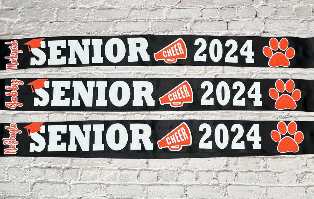 Gorgeous Double Layered Senior Sashes Made in Your Team Colors. Price ...