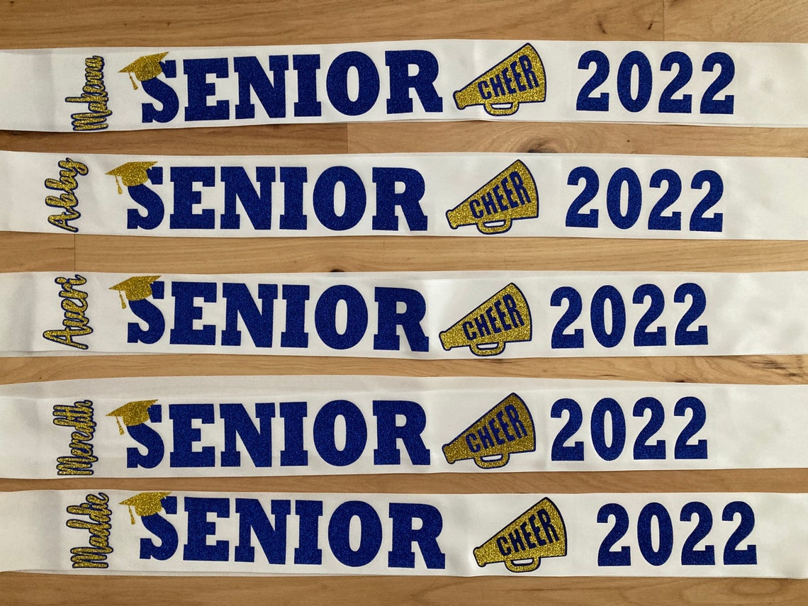 Gorgeous Double Layered Senior Sashes Made in Your Team | Etsy