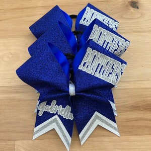 Custom Cheer Bows made in your team colors. Price listed is | Etsy