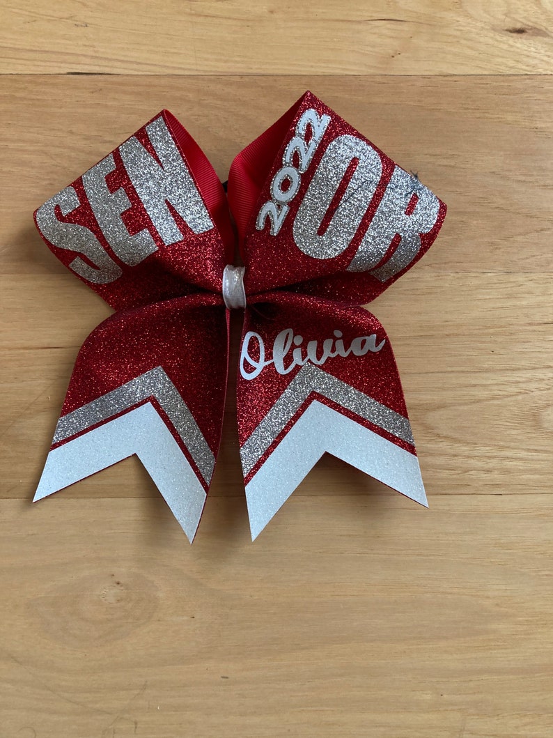 Senior Custom Cheer Bow Made With Your School Colors Price - Etsy