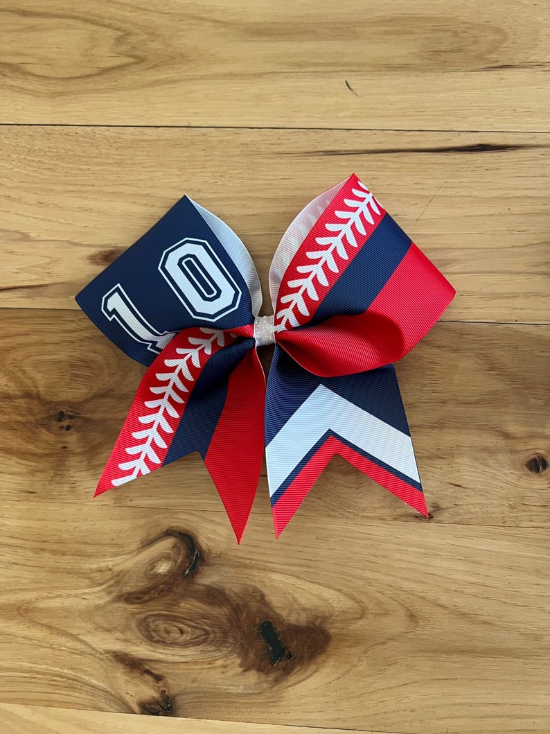 Custom Softball Bow Made in Your Team Colors. Price Listed is - Etsy