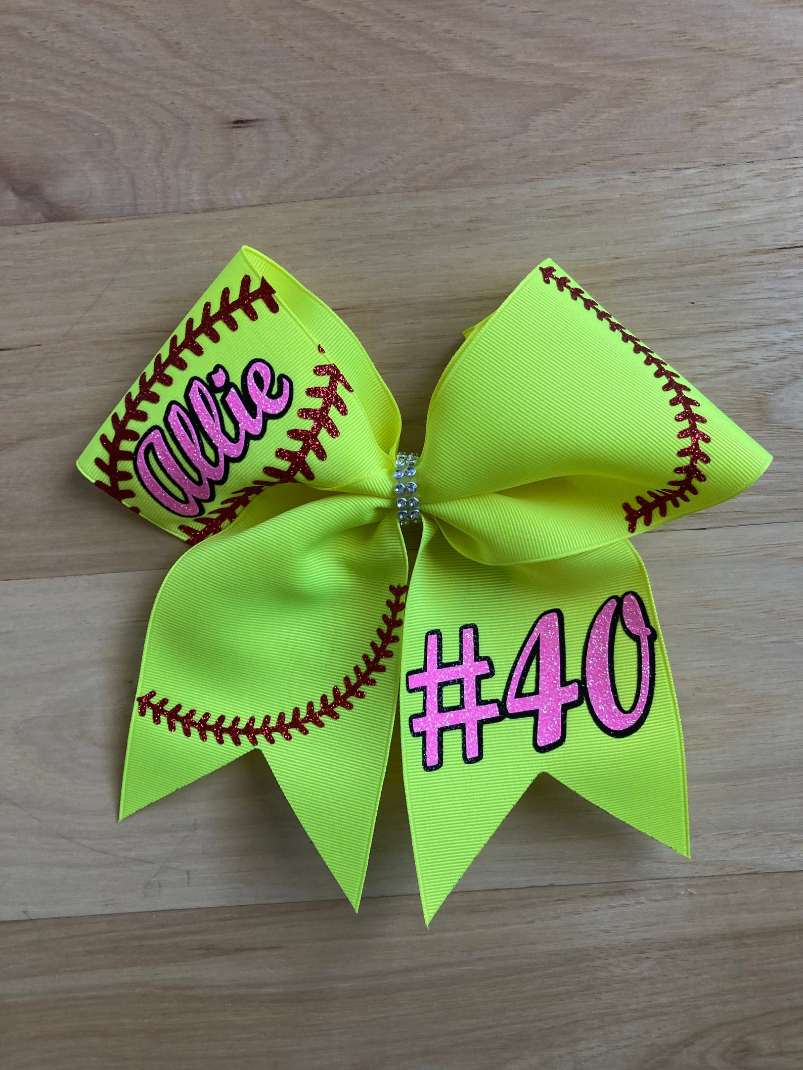 Custom Softball Bow Made in Your Team Colors. Price Listed is per Bow ...