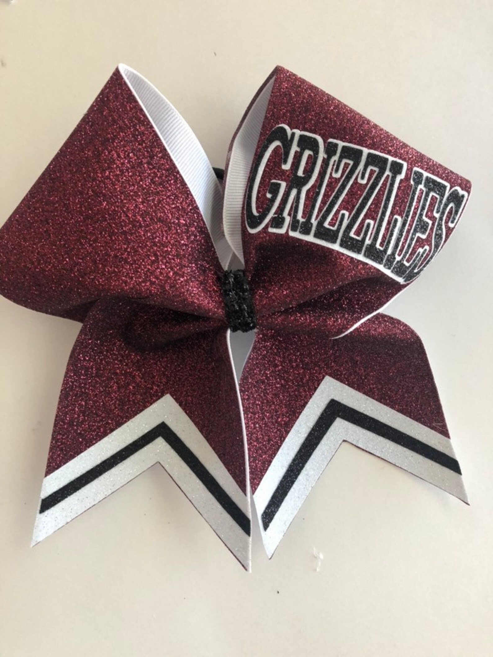 Maroon Glitter Cheer Bow made specifically for your team. | Etsy