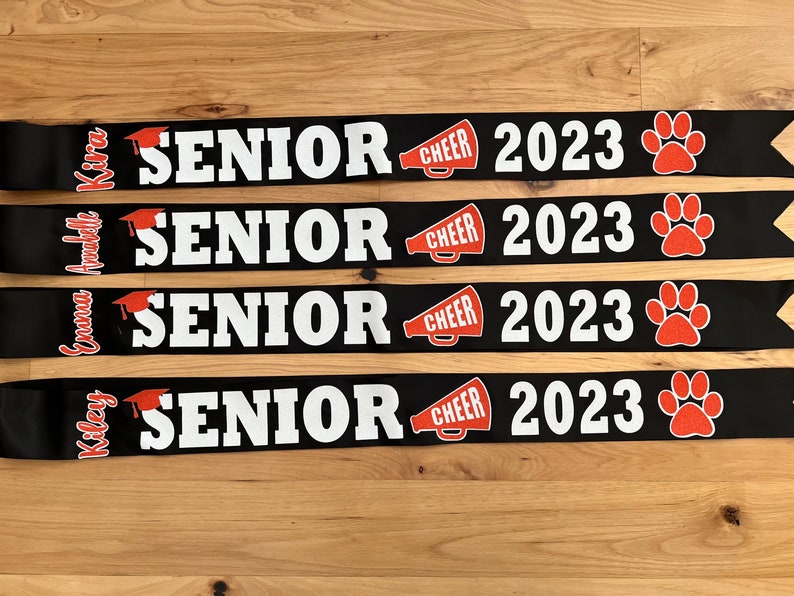 Gorgeous Double Layered Senior Sashes Made in Your Team - Etsy