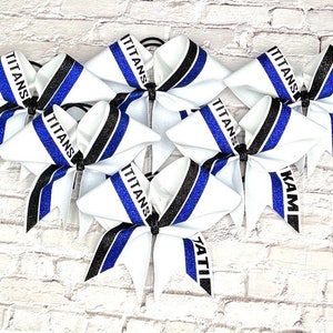 Toni Varsity Glitter Cheer Bow. Bow Can Be Made in Your Team Colors ...