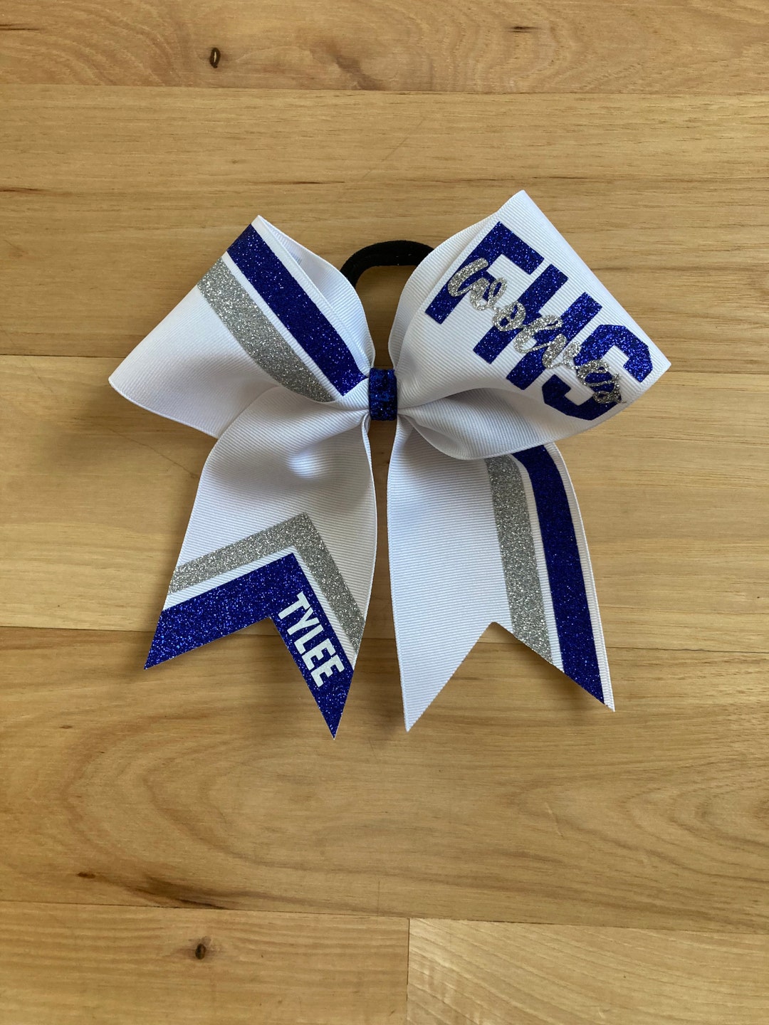 Cheer Bow With Personalized Name and Team Colors. Price Listed - Etsy