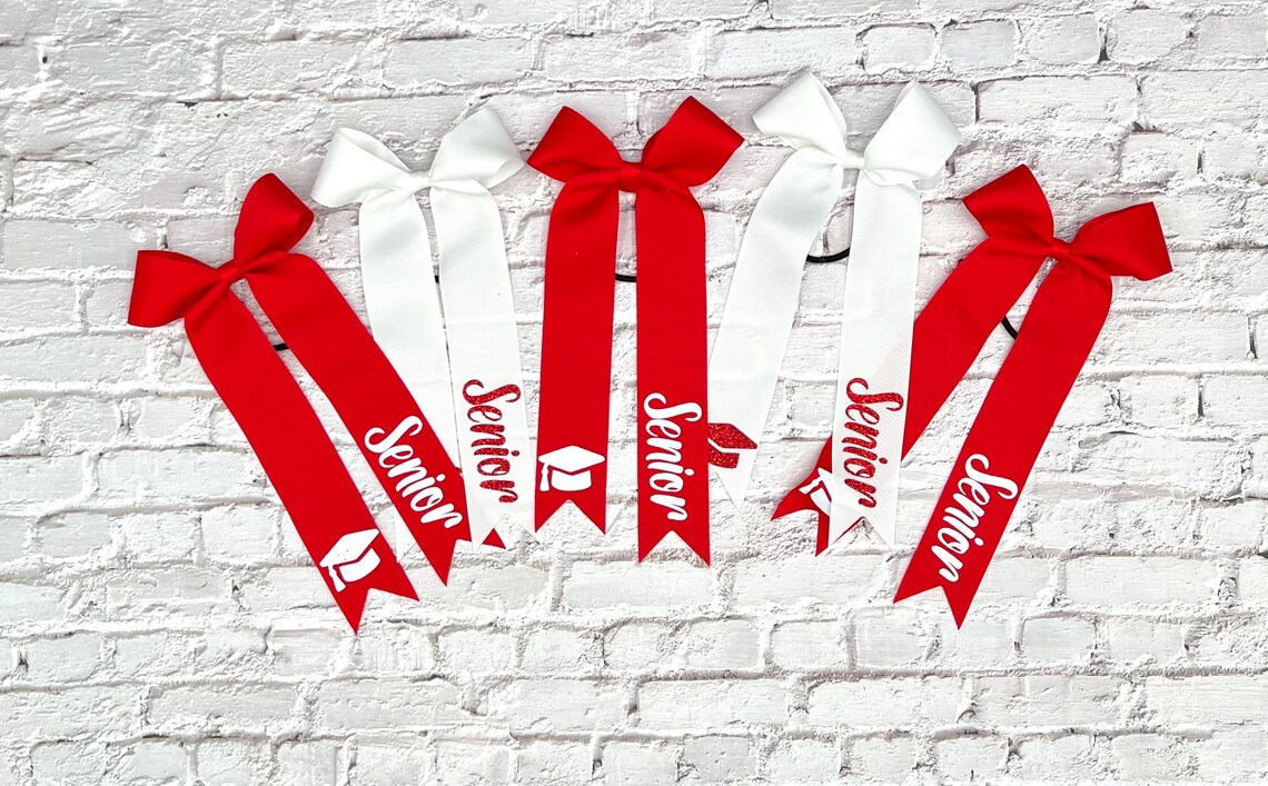Custom College Cheer Bows Designed in Your Team Colors. Writing on ...