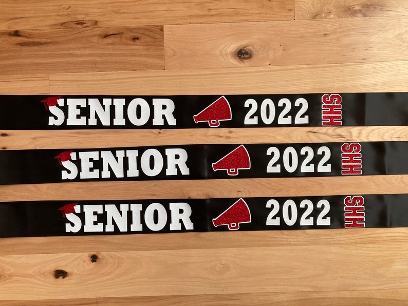 Gorgeous Double Layered Senior Sashes Made in Your Team | Etsy