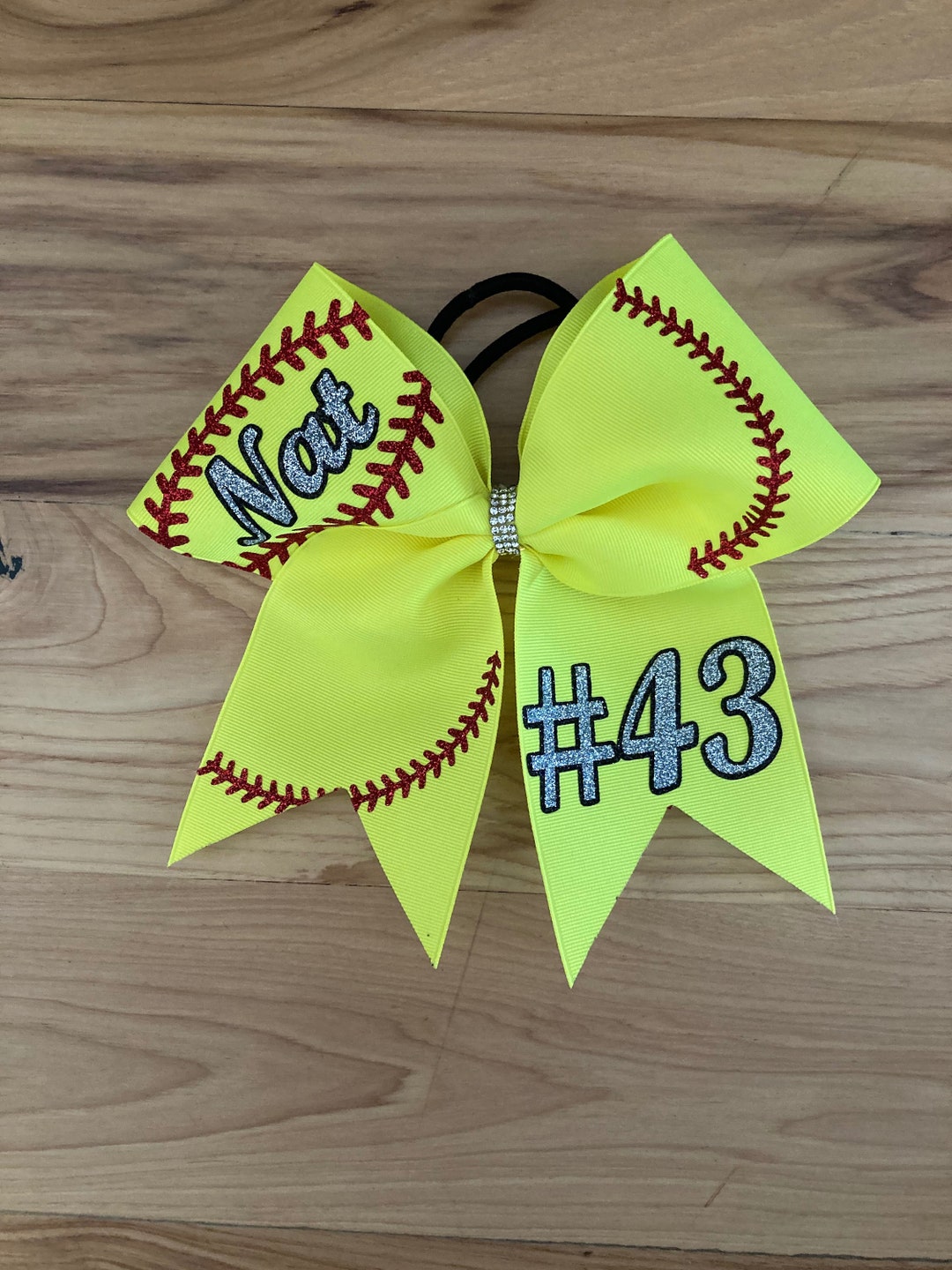 Custom Softball Bow Made in Your Team Colors. Price Listed is - Etsy