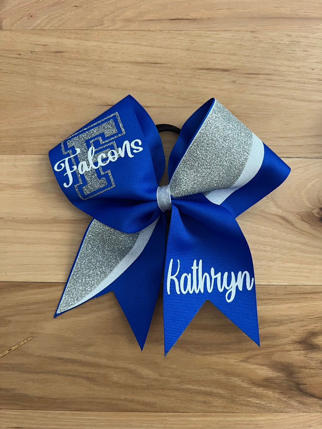 Game Day Half Kick Swish Cheer Bow With or Without Personalized Names ...