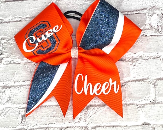 3 Texas Size Cheer Bow Single Layer Trimed Ends Squad Discounts Red ...
