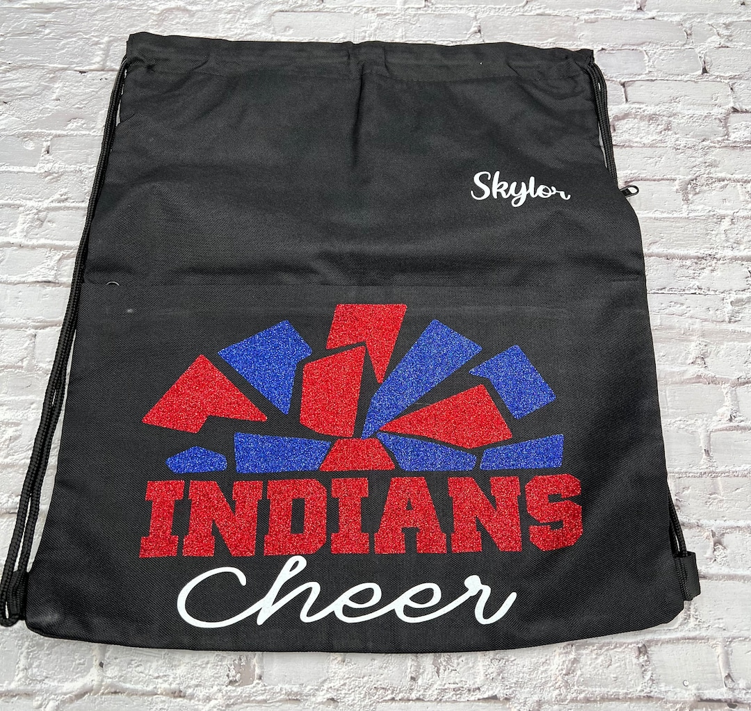 Black Custom Drawstring Bag Personalized in Your Choice of Colors, Team Drawstring Bag, Chinch ...