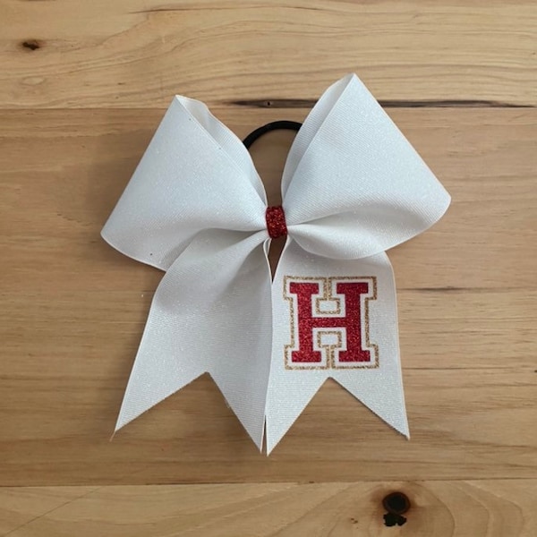Monogram Cheer Bow - Etsy