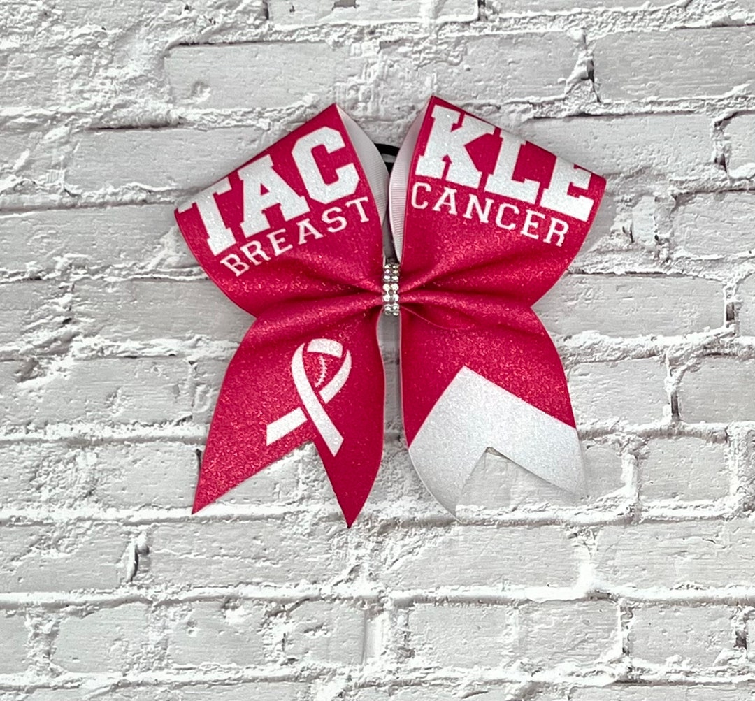 Pink Breast Sublimation Cancer Bows. Bows Listed Are Priced ...