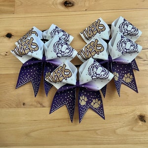 All Glitter Sublimation Cheer Bow. Price Listed is per Individual Bow ...