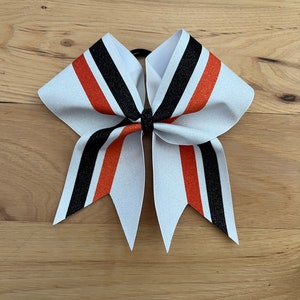 The Varsity Glitter Cheer Bow. Bow Can Be Made in Your Team Colors ...