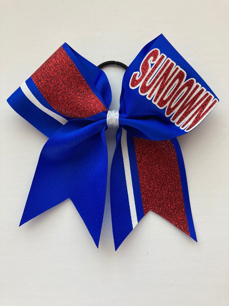 Game Day Cheer Bow made in your team colors. Comment colors at | Etsy