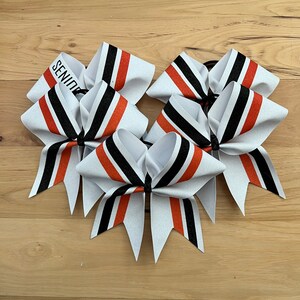The Varsity Glitter Cheer Bow. Bow Can Be Made in Your Team Colors ...