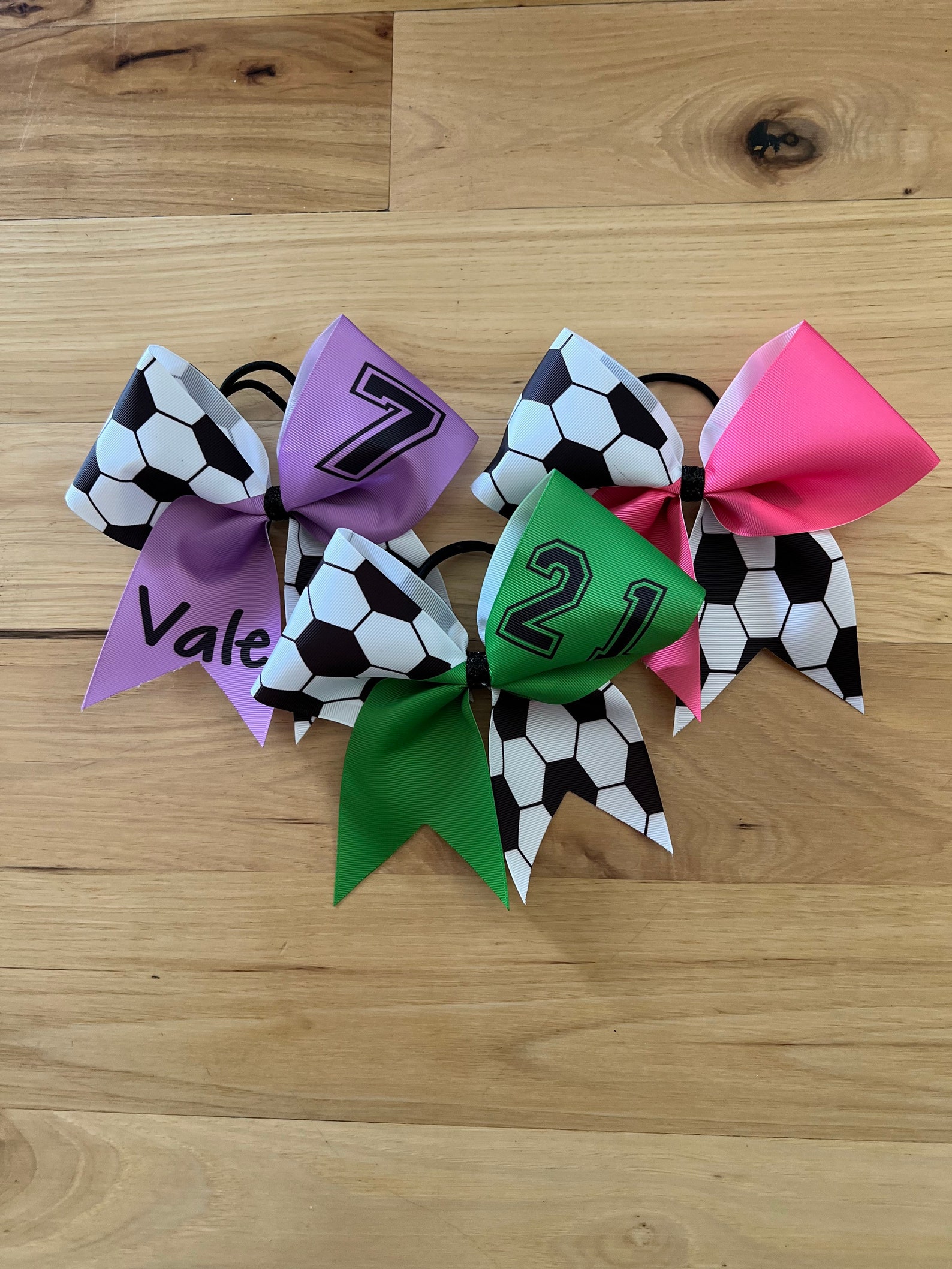 Custom Soccer Bow Made in Your Team Colors. Price Listed is - Etsy