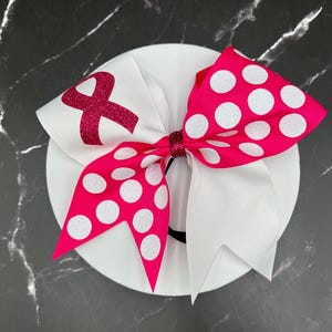 Custom Cheer Bow With Poka Dots. Bows Made in Your Team Colors. Price ...