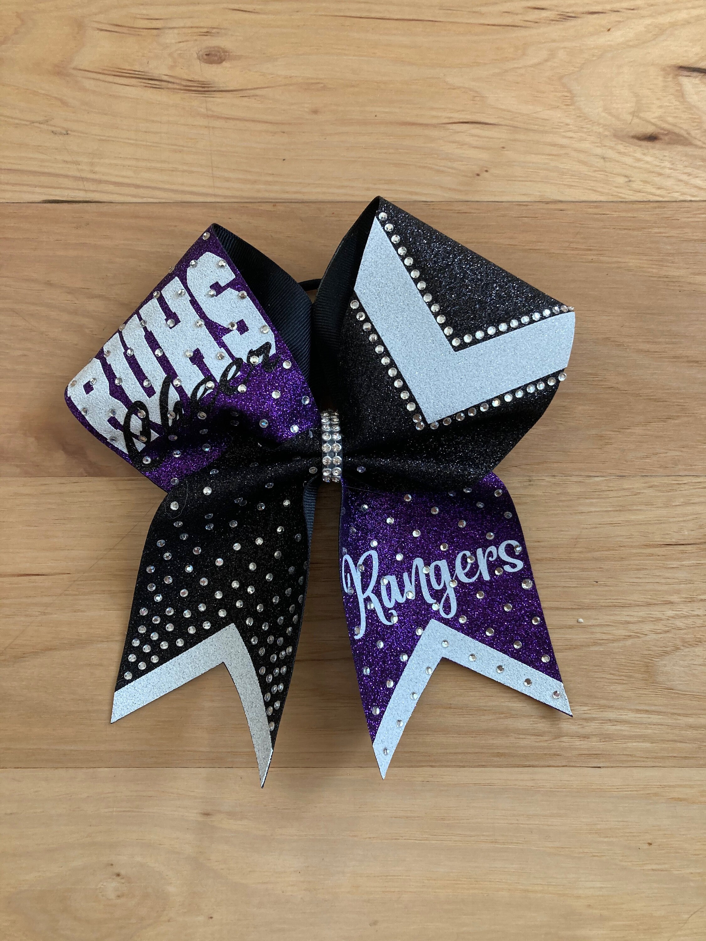 Purple Cheer Bow