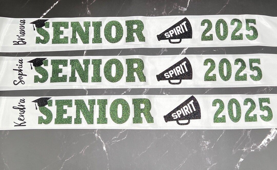 Senior Cheer Sashes and Bows. Price Listed Below. Sashes Made in Your ...