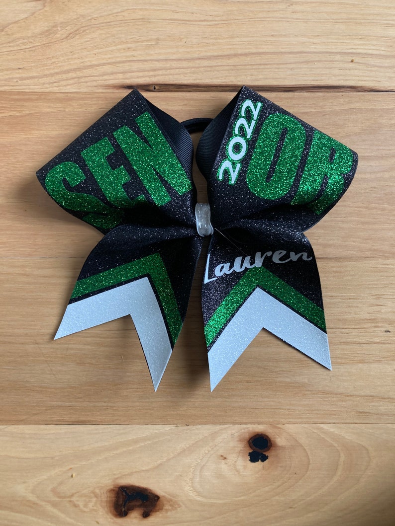 Senior Custom Cheer Bow Made With Your School Colors Price - Etsy