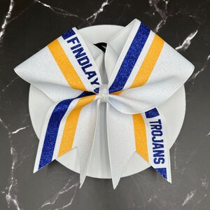 Toni Varsity Glitter Cheer Bow. Bow Can Be Made in Your Team Colors ...