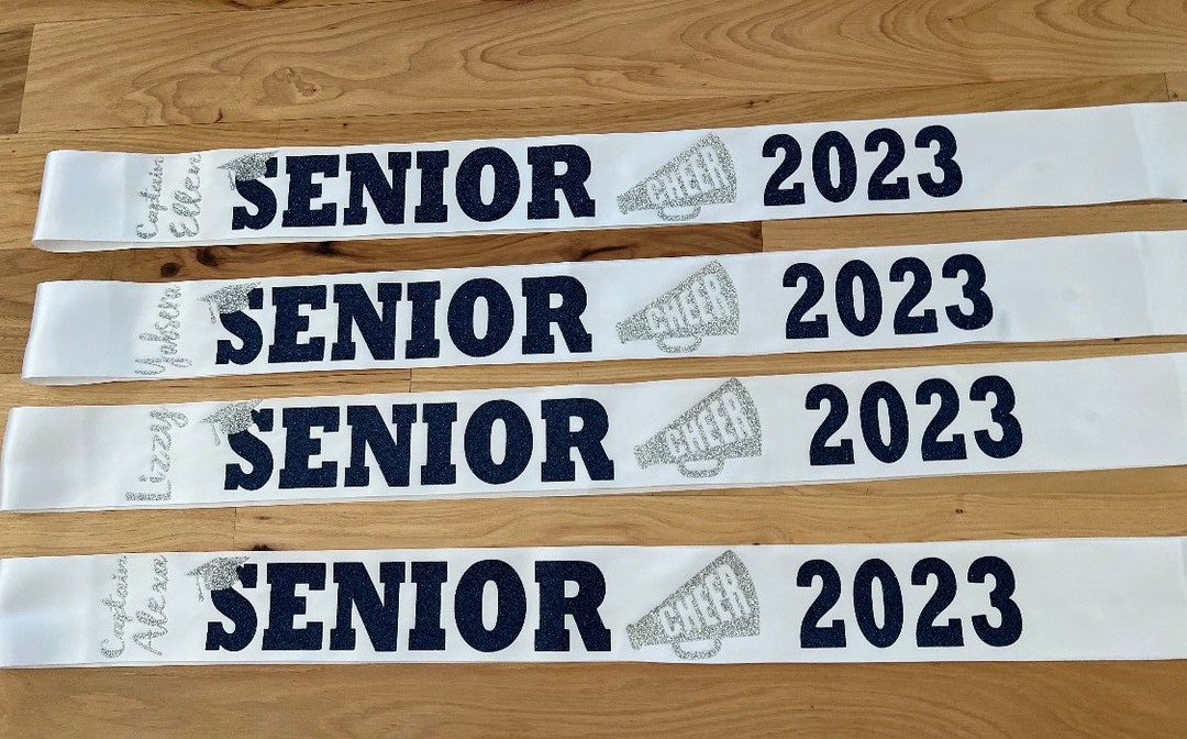 Senior Cheer Sashes and Bows. Price Listed Below. Sashes Made in Your ...