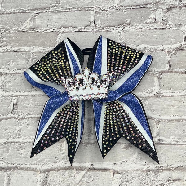 Rhinestone Cheer Bow - Etsy