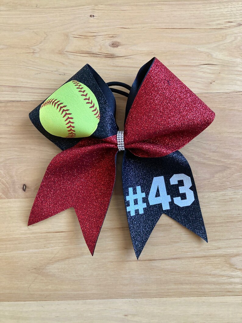 Custom Softball Bow Made in Your Team Colors. Price Listed is per Bow ...