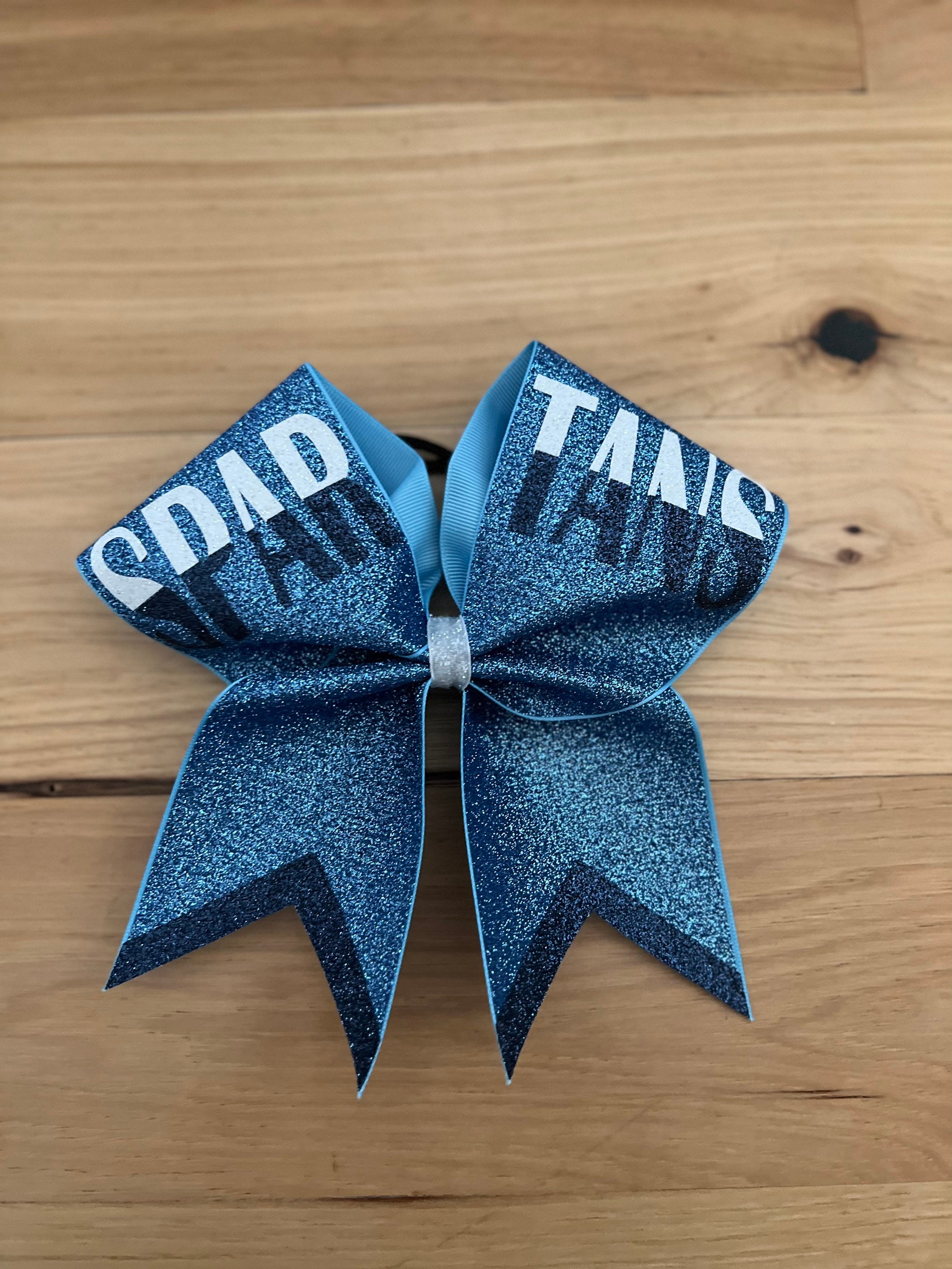 Custom All Glitter Cheer Bow With Team Name in School Colors - Etsy