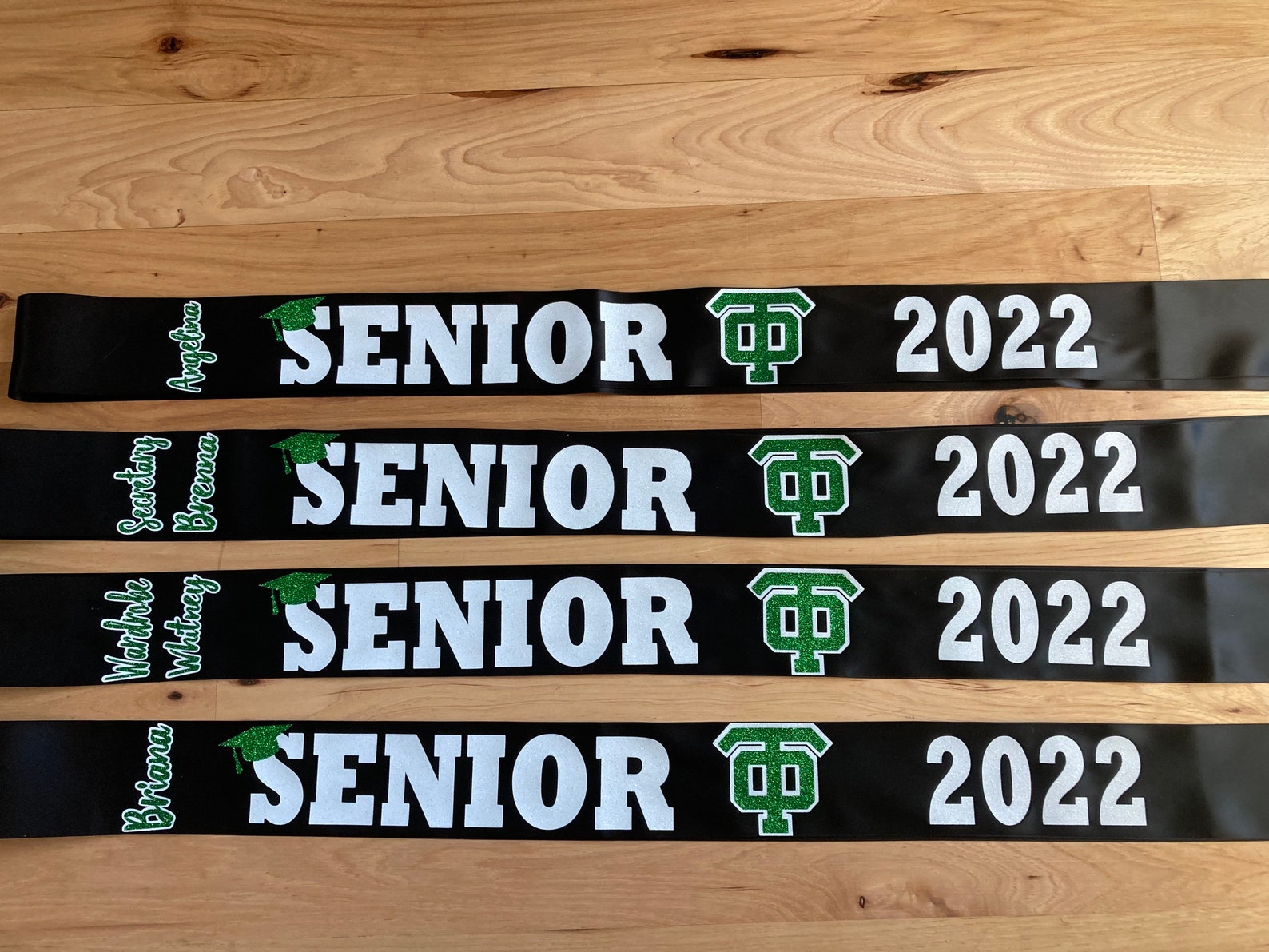 Gorgeous Double Layered Senior Sashes Made in Your Team | Etsy