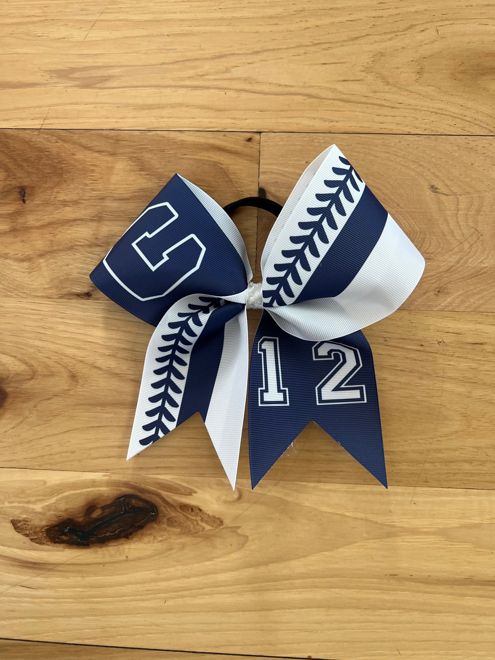 Custom Softball Bow Made in Your Team Colors. Price Listed is | Etsy