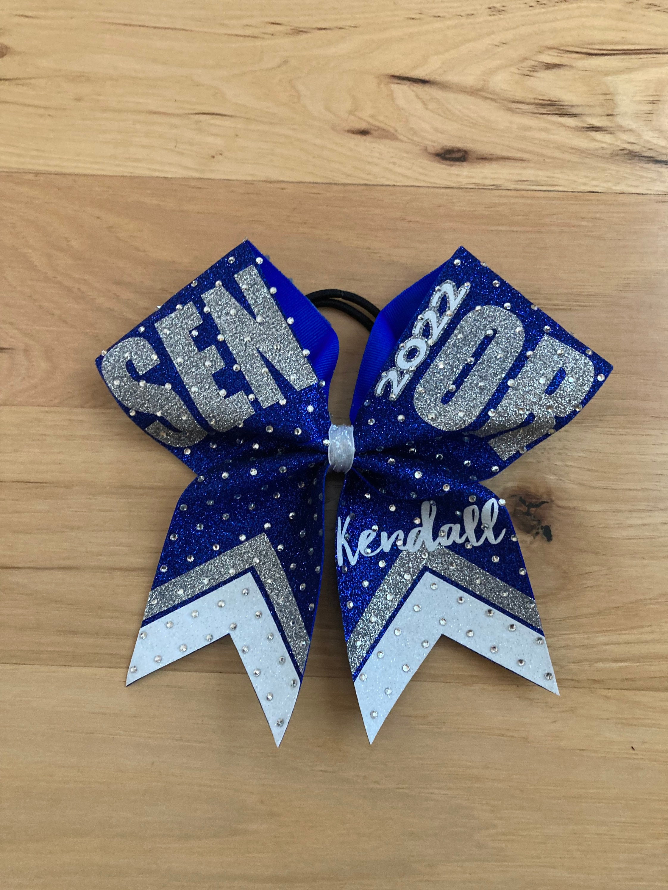 Senior Custom Cheer Bow Made With Your School Colors Price - Etsy