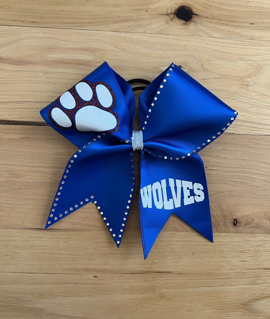 The Anne Satin Cheer Bow With Rhinestones Price is Listed per ...